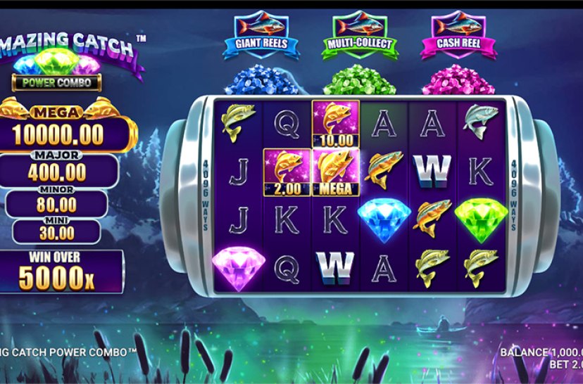 Amazing Catch Power Combo The Best Slots Machines at OneCasino
